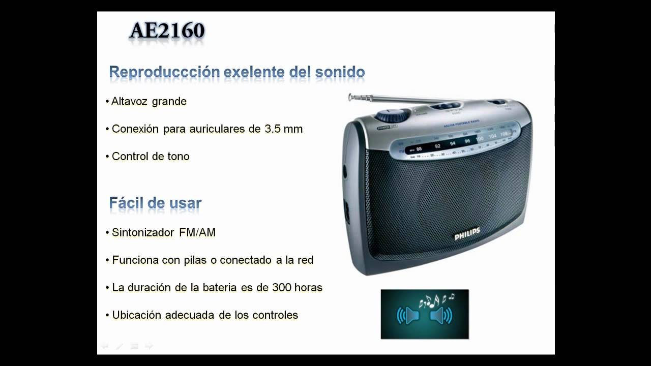 Philips Radios AE 2160 - YouTube