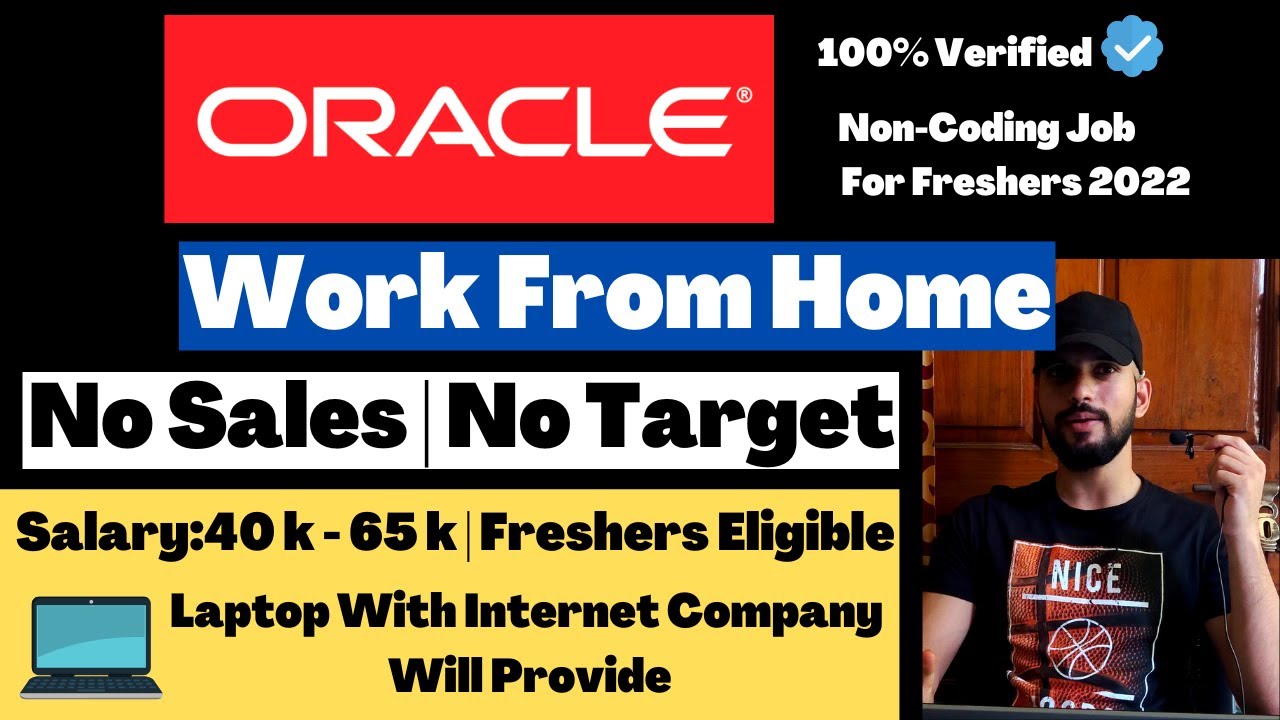 Oracle Work From Home Job | Salary:40,000/Month | Free Laptop+Wifi ...