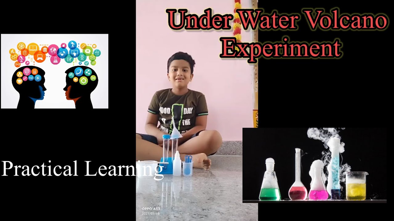 Under Water Volcano Experiment | Practical Learning | Kids Skills - YouTube