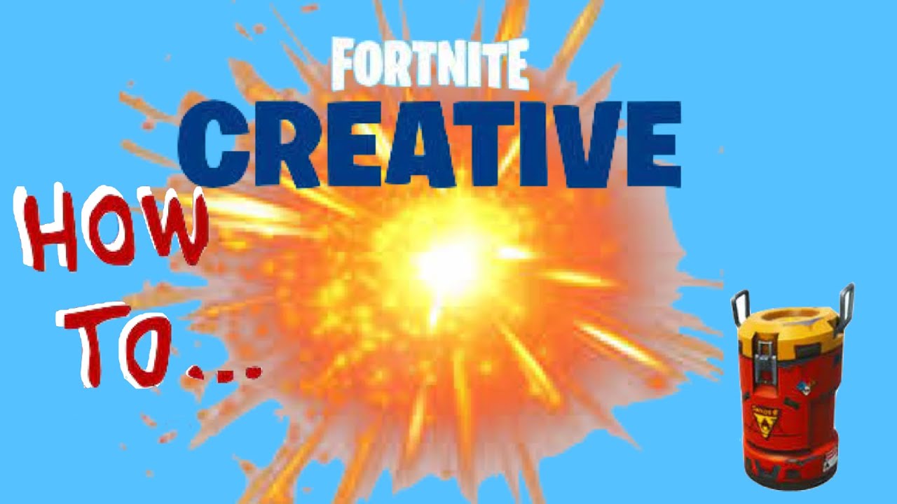 Fortnite Creative - How to make INVISIBLE explosion. - YouTube