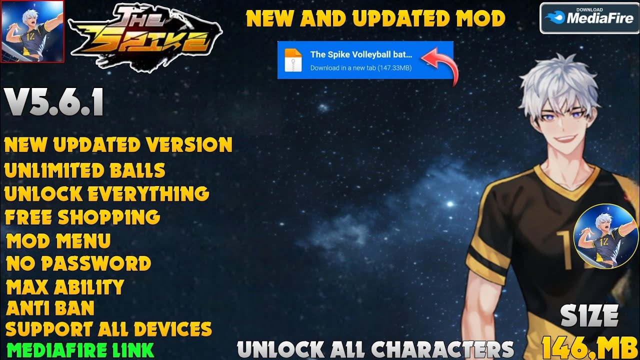 The Spike Mod Menu V5.6.1 New 2024 | Unlocked All Players,Unlimited ...