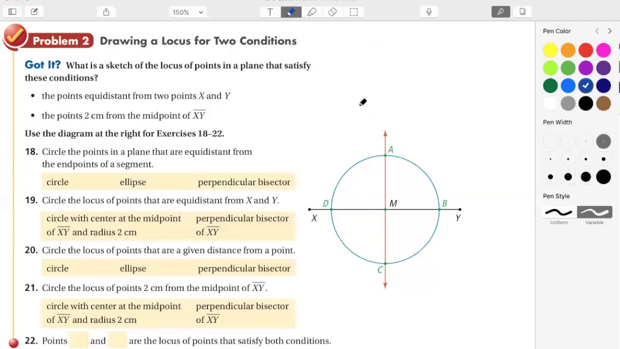 12 6 Locus A Set of Points - YouTube