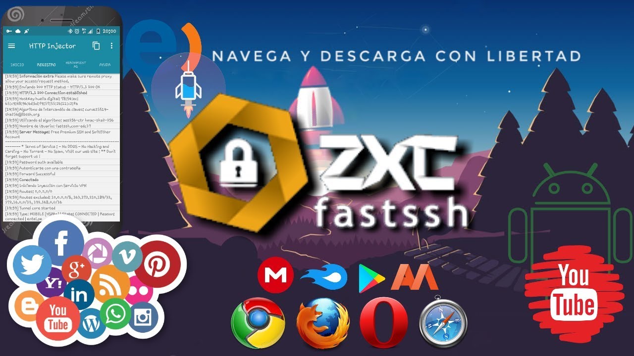 📱💻TUTORIAL 2017: COMO CREAR TU CUENTA SSH FACIL & RAPIDO🚀🔼 || MÉTODO ...