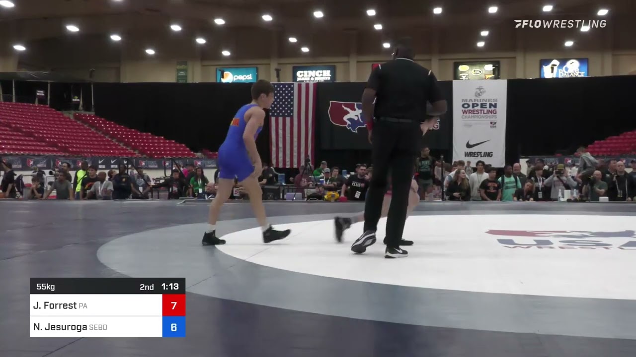 55 Kg Round 2 - Jax Forrest, Pennsylvania Vs Nathanael Jesuroga, Sebolt ...