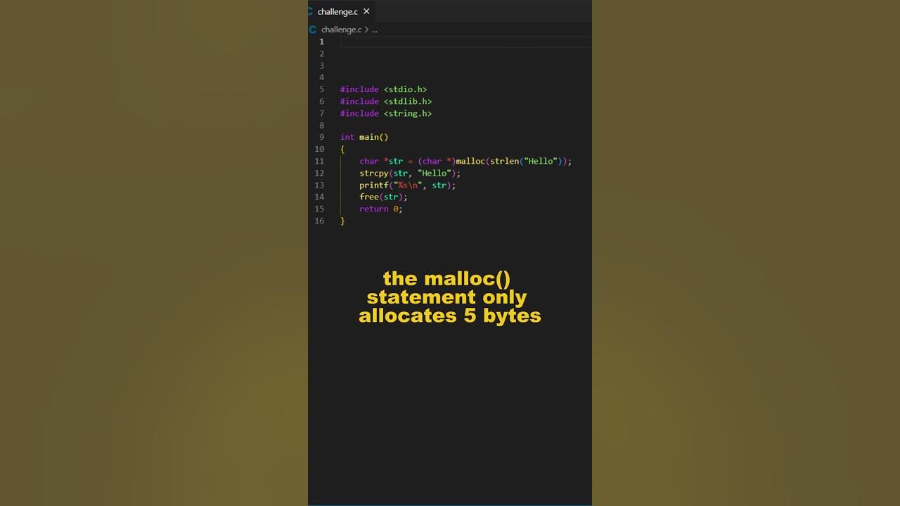 Can you spot the error in the code? #c #coding #programming #challenge #learnc - YouTube