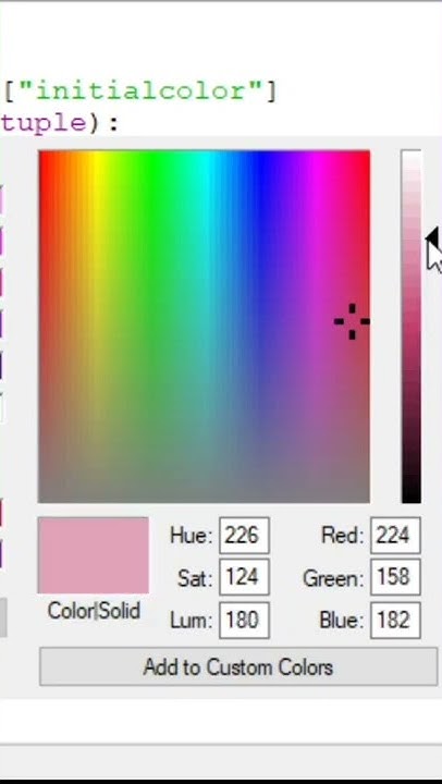Python program to show color chooser using Tkinter. - YouTube