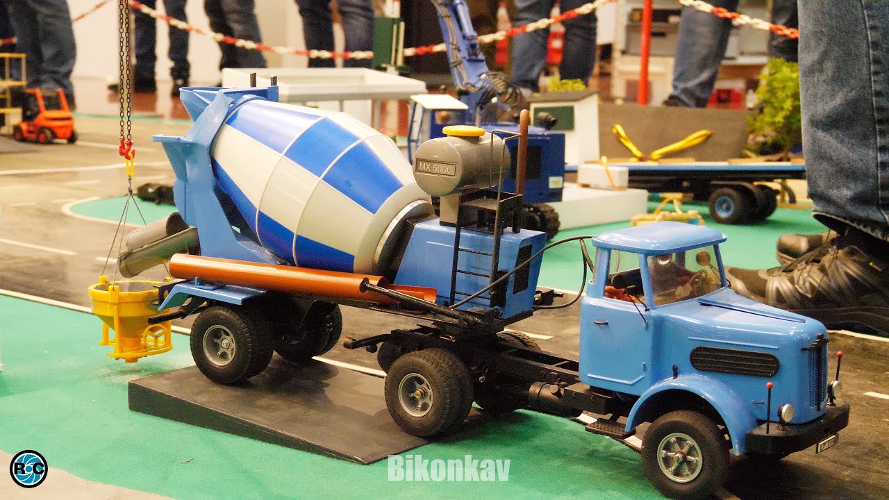 Concrete Mixer RC Truck in Action: Watch the Power and Precision! - YouTube