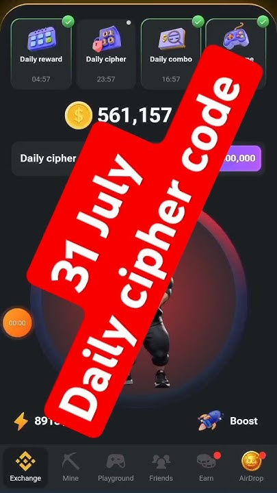 31 july daily cipher coder hamster kombat #hamsterkombat - YouTube