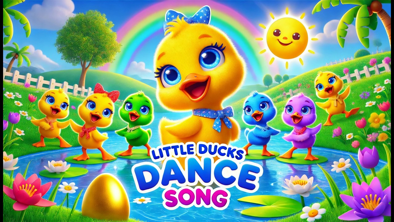 Duck Happy Waddle Song | Five Little Ducks | Nursery Rhyme - YouTube