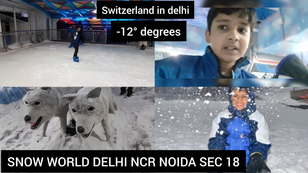 Snow World delhi ncr Noida sec 18 Dlf mall of India. - YouTube