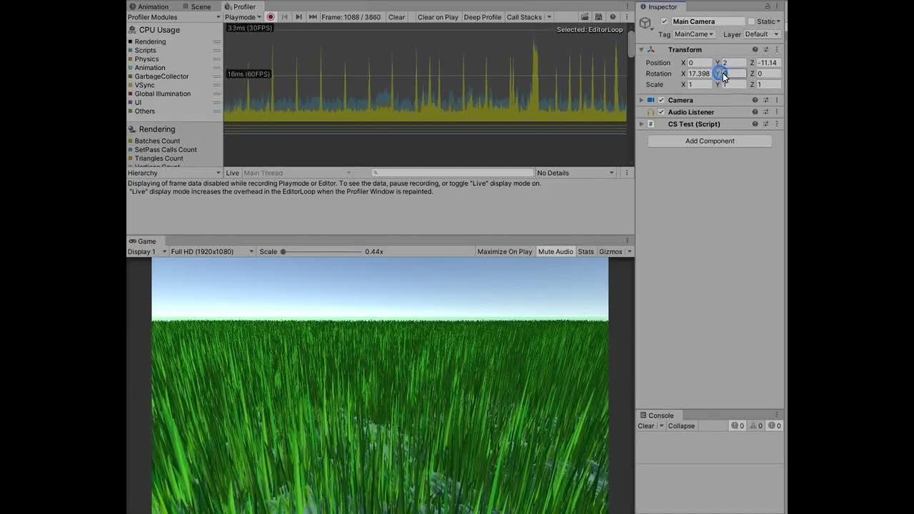 Unity Learn GPU instance to make grass - YouTube