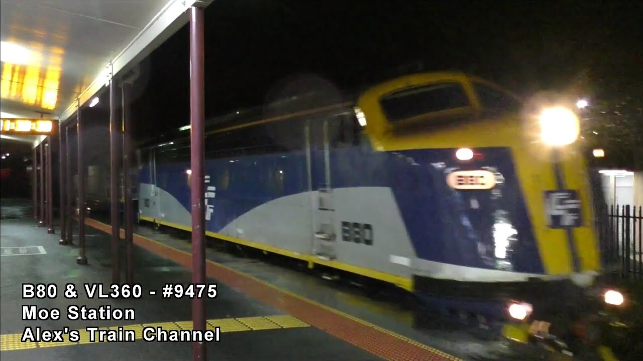 B80 leads the night time down Paper Train 25.3.18 - YouTube