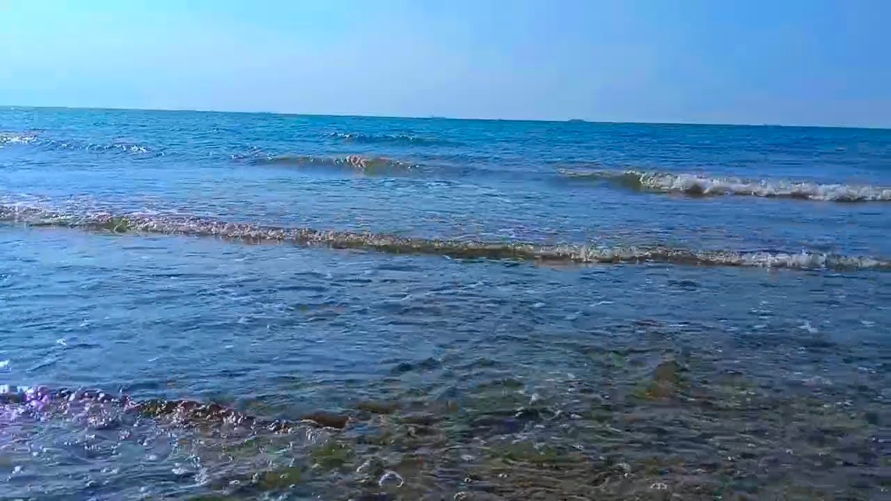 The Sound of Waves Crashing on the Beach | Lullaby | Relaxation ...