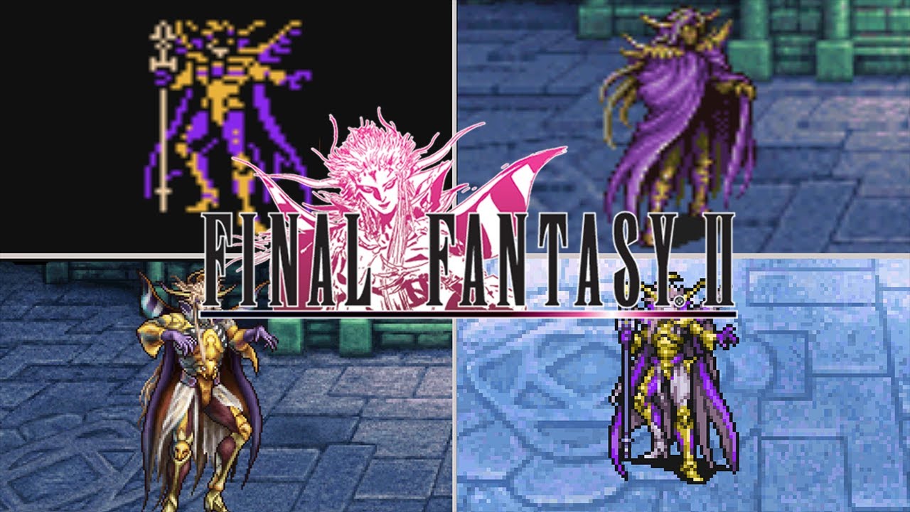 Final Fantasy 2 Pixel Remaster Graphic comparison - NES/PS1/PSP/PC ...