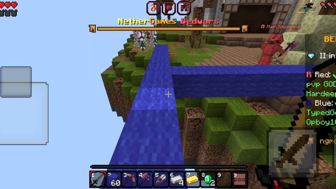 Minecraft Nether game bedwar gameplay | Minecraft games - YouTube