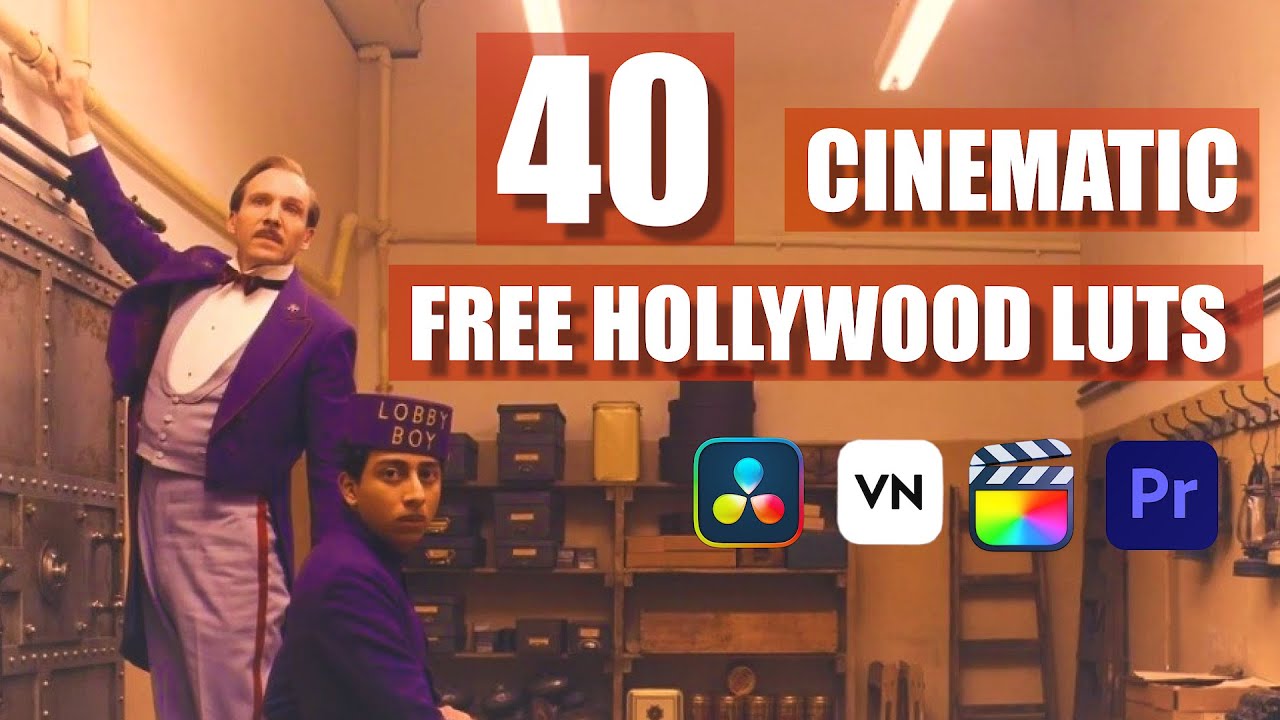 40 Free HOLLYWOOD STYLE Cinematic Luts | Color Grading | How To Use ...