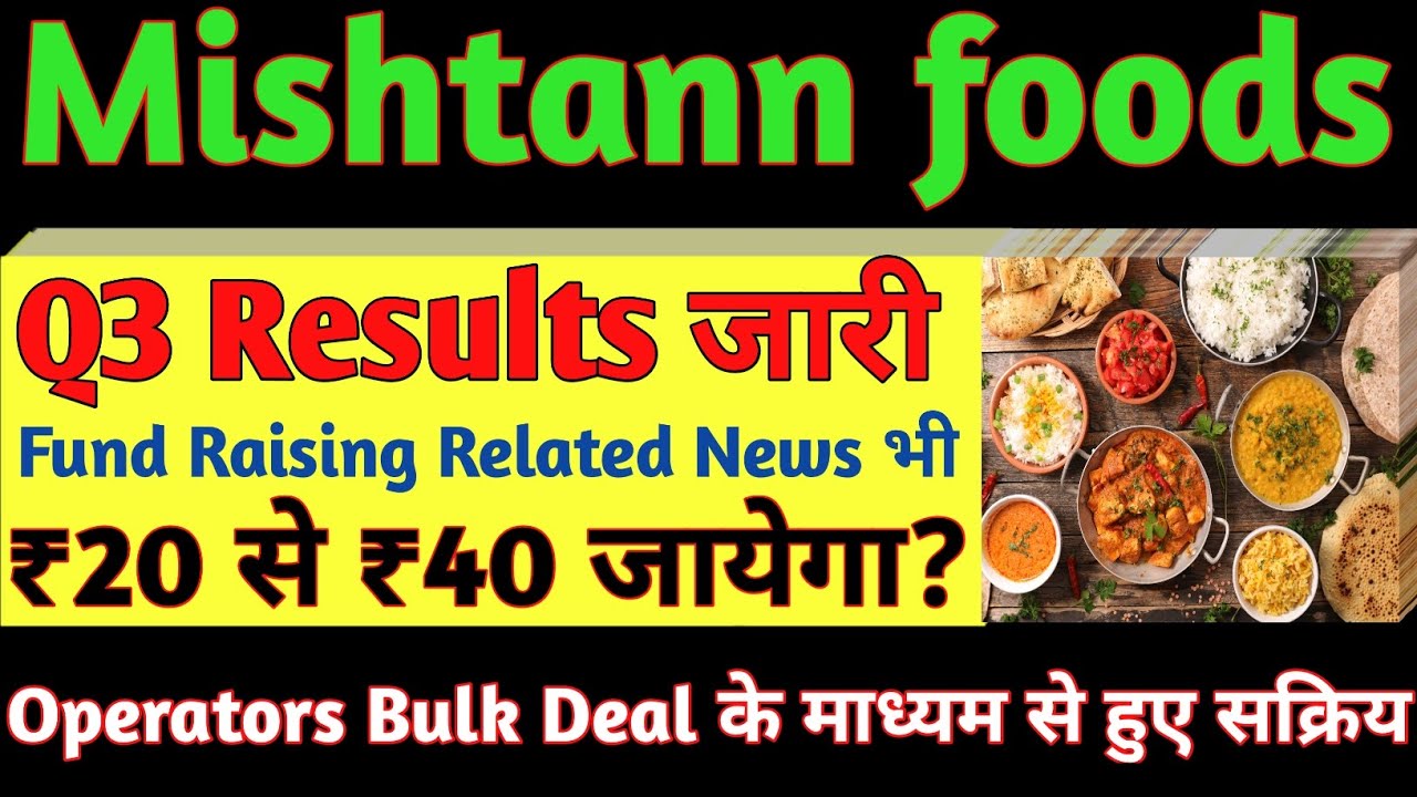 Mishtann Foods Share Latest News.Mishtann Foods q3 results.Mishtann ...