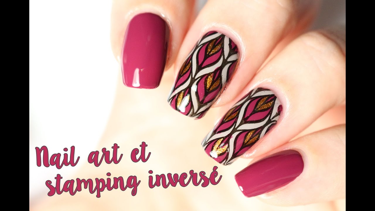 🍁 Nail art d'automne : J'ai enfin réussi un stamping inversé! 💅🏿 - YouTube
