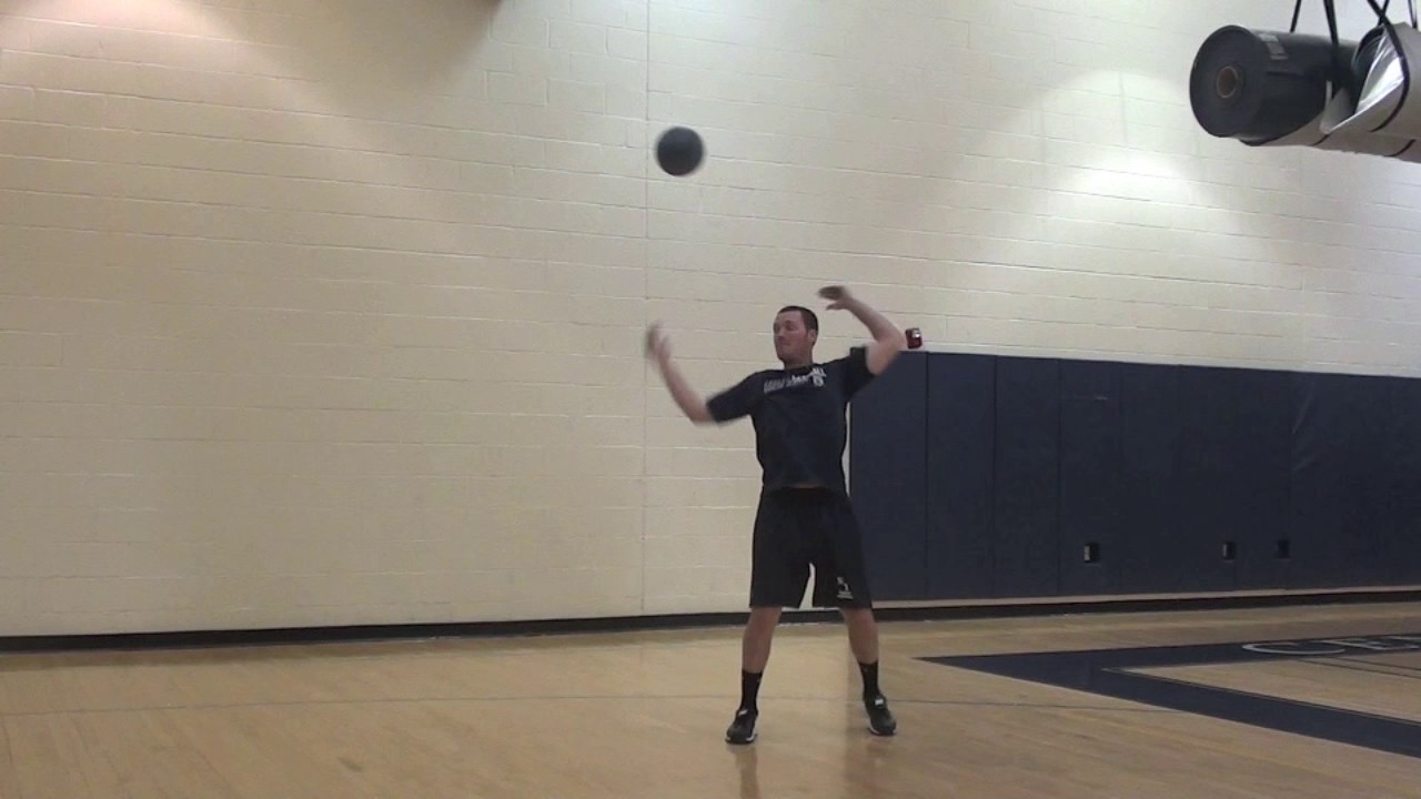 Reverse Overhead Medicine Ball Throw - YouTube