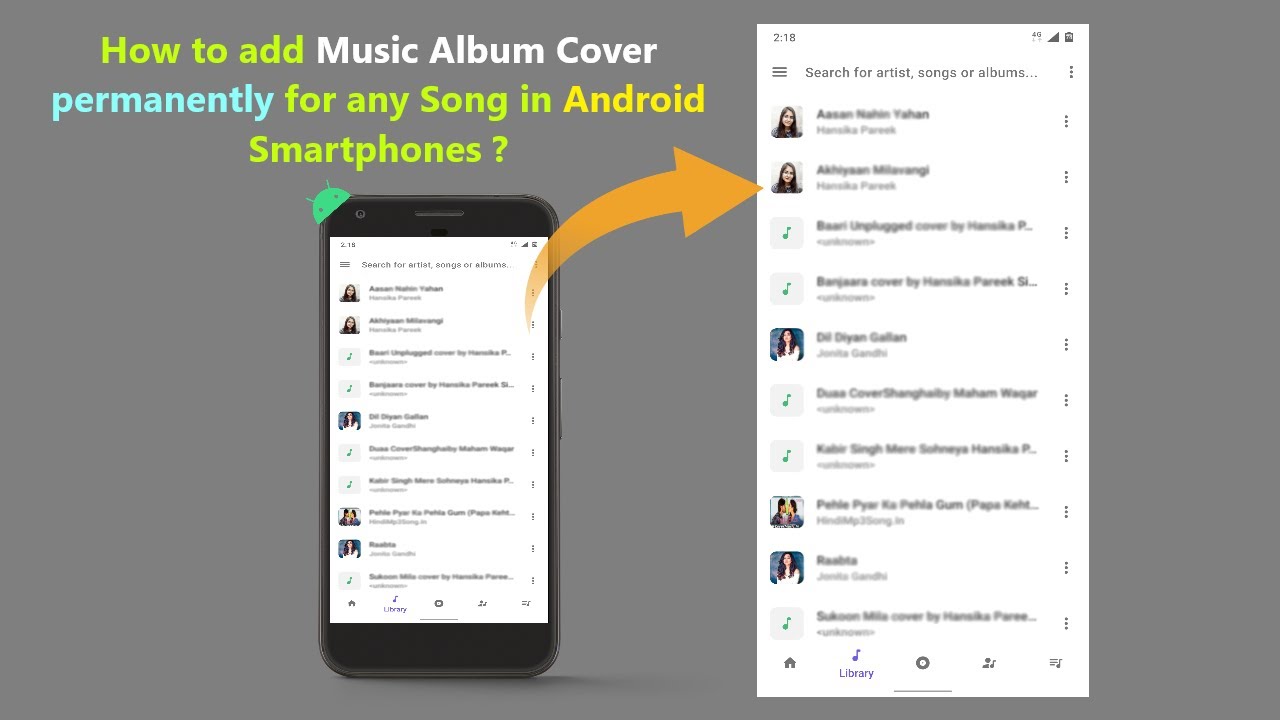 How to add Music Album Cover permanently for any Song in Android ...