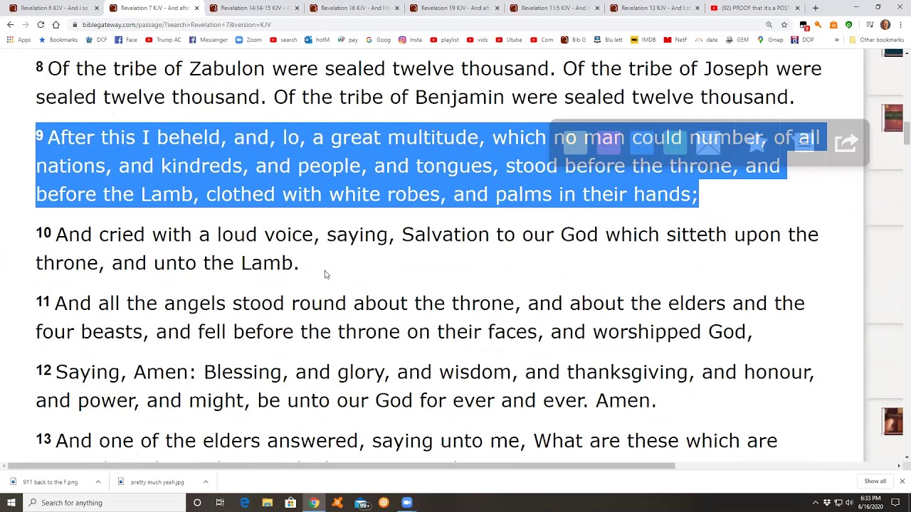 4 separate RAPTURE (post trib proof) sections in Revelation - YouTube