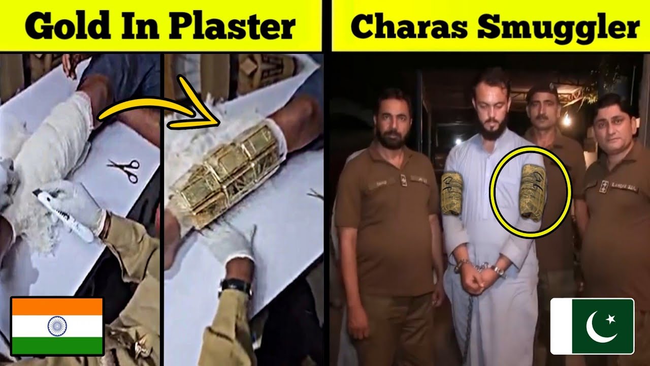 Pakistani V/s Indian Smugglers Caught On Airport | Haider Tv - YouTube