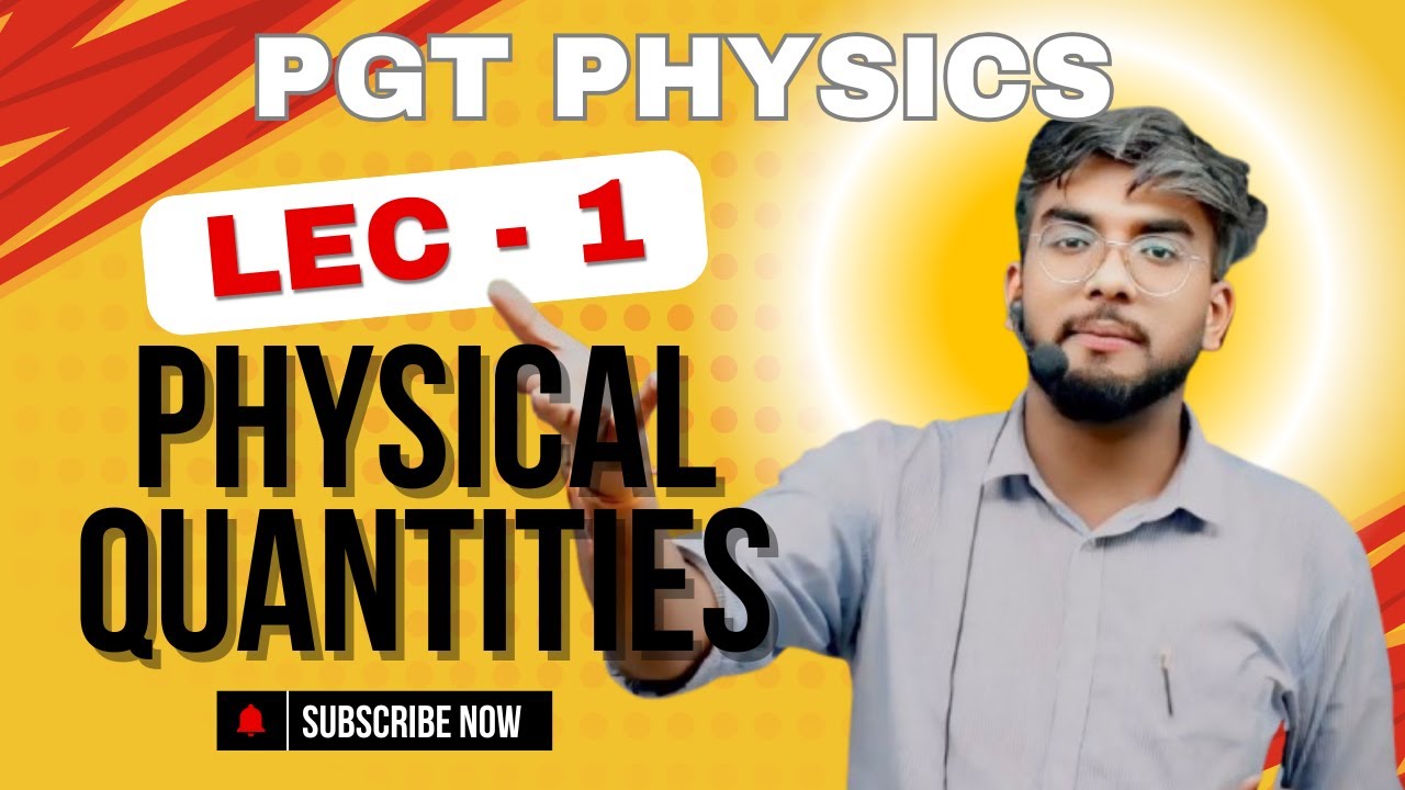Lecture 1: Physical Quantities - YouTube