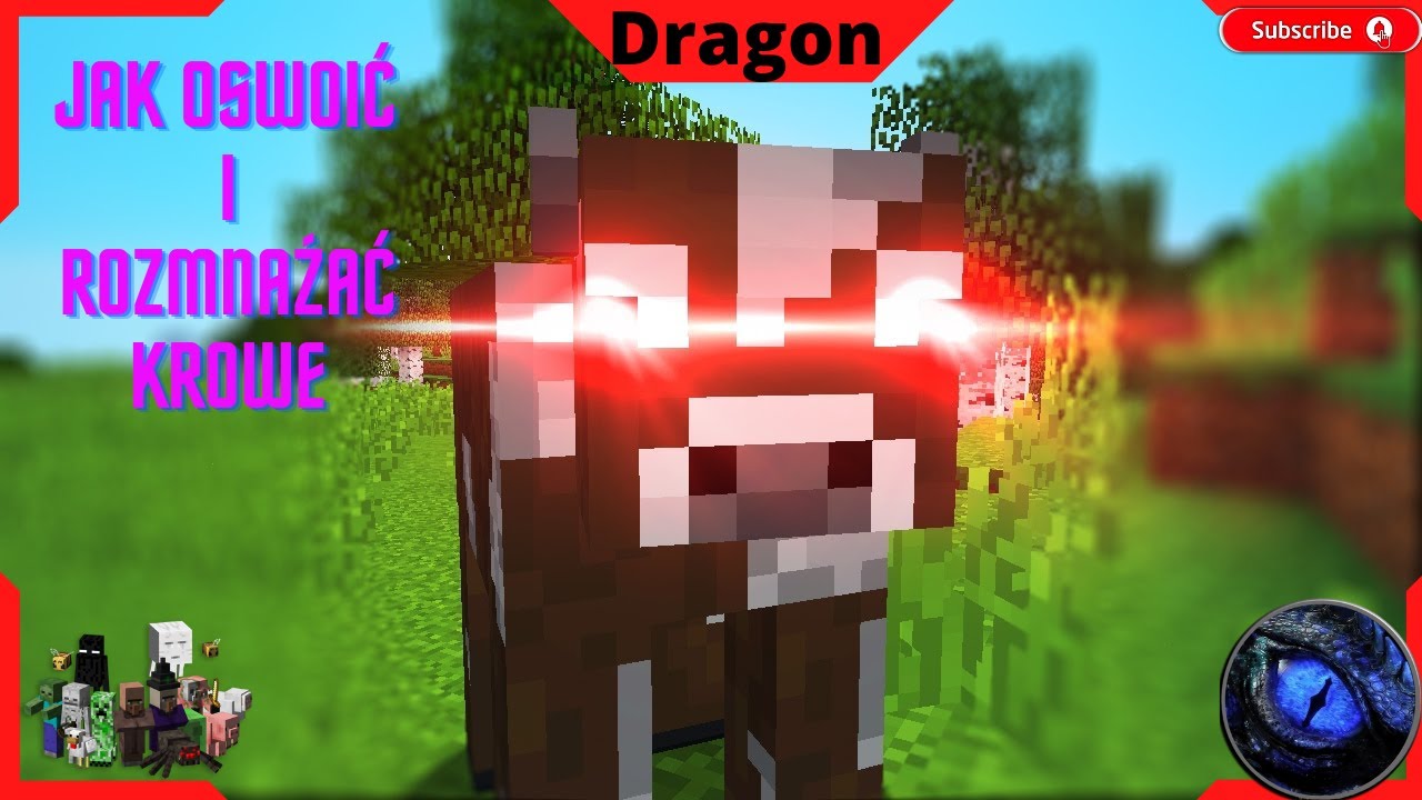 Jak Oswoić Krowe Minecraft - YouTube