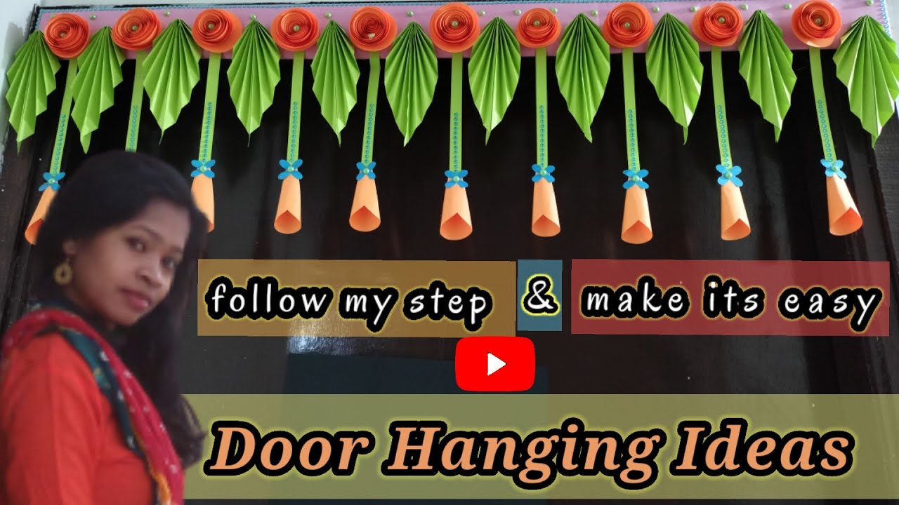 🔵How to make door hanging || door hanging decoration idea||DIY paper ...