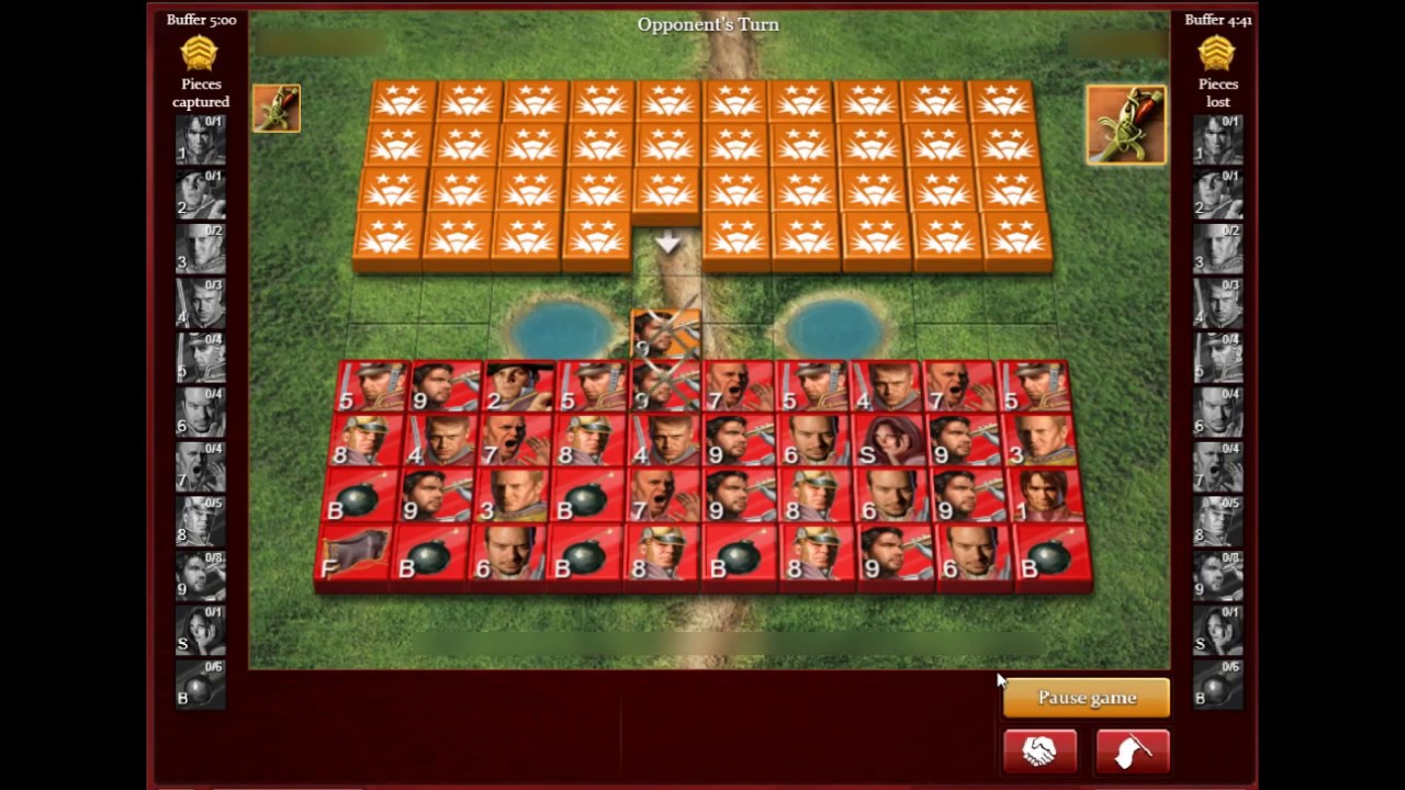 Stratego game #17: Gold Captain v. Gold Major - YouTube