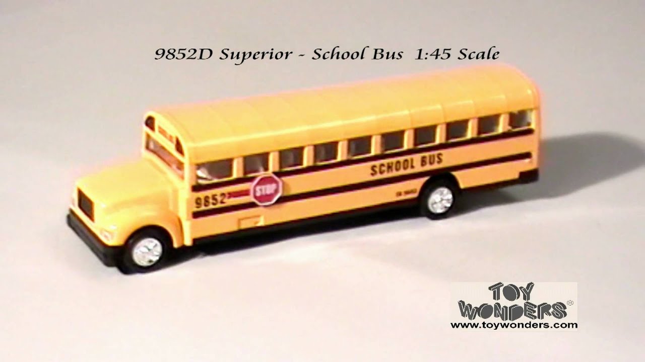 9852D-Superior-School Bus-145-Diecast-Wholesale.mpg - YouTube