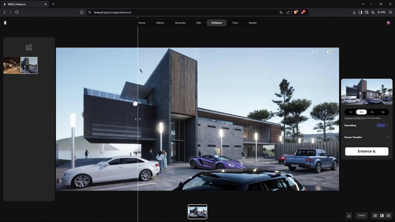 Videoguide - Improve Render, Photo, Image Using Krea Enhance, Add ...