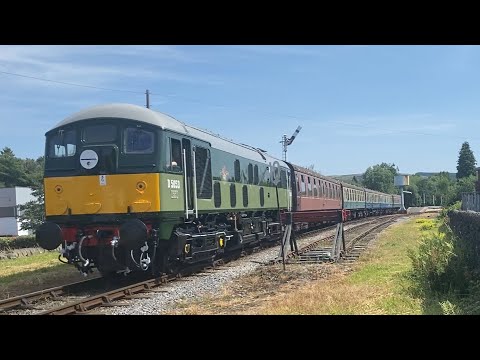 Heritage Diesel Locomotive D5053 Switching Tracks At Rawtenstall Before ...