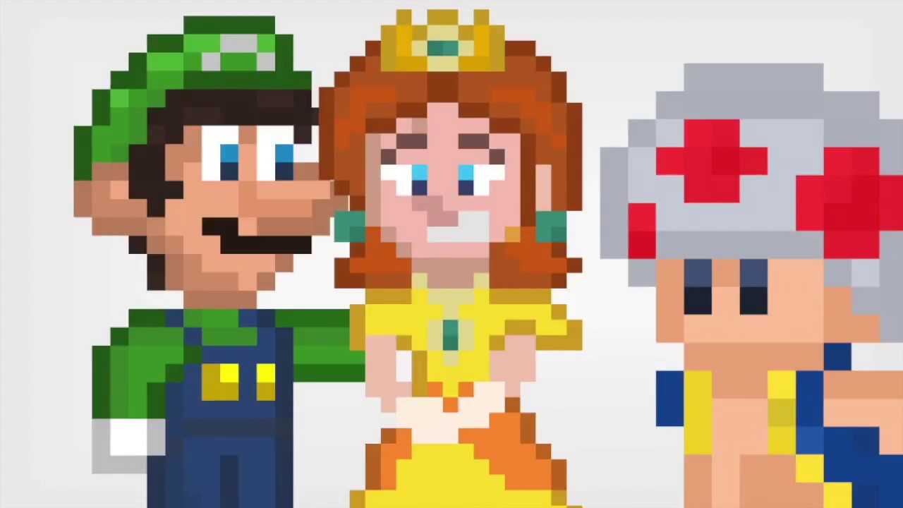Modern 8-bit Princess Daisy ( Super Mario Bros series ) - Pixel Speed ...