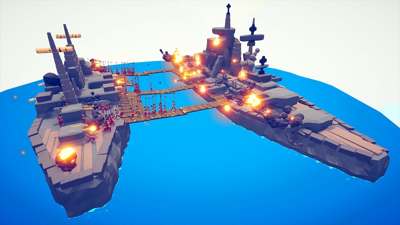 BATTLE BETWEEN THE TWO SHIPS - CANNON VS EVERY UNIT 💣 | Totally ...