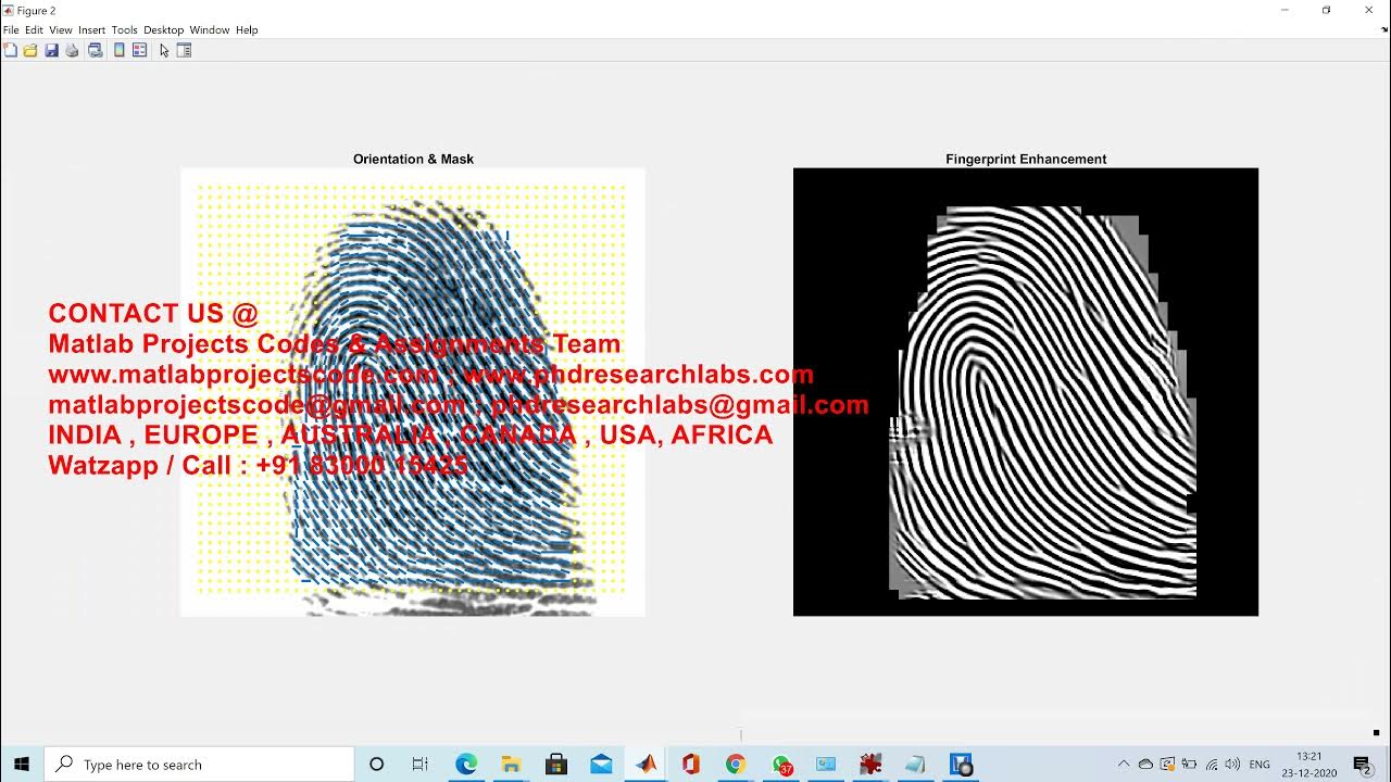 How to do fingerprint enhancement using matlab ? | Fingerprint enhancement | matlab project ...