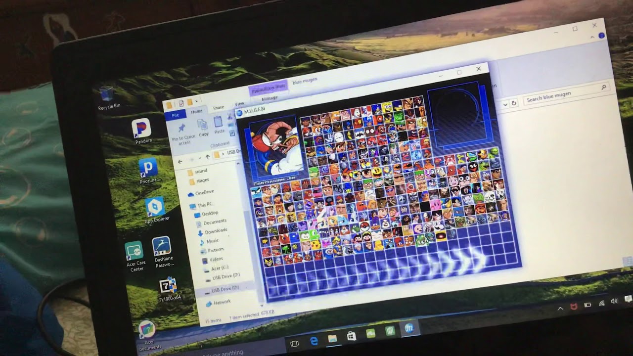 My new mugen roster and screen pack - YouTube
