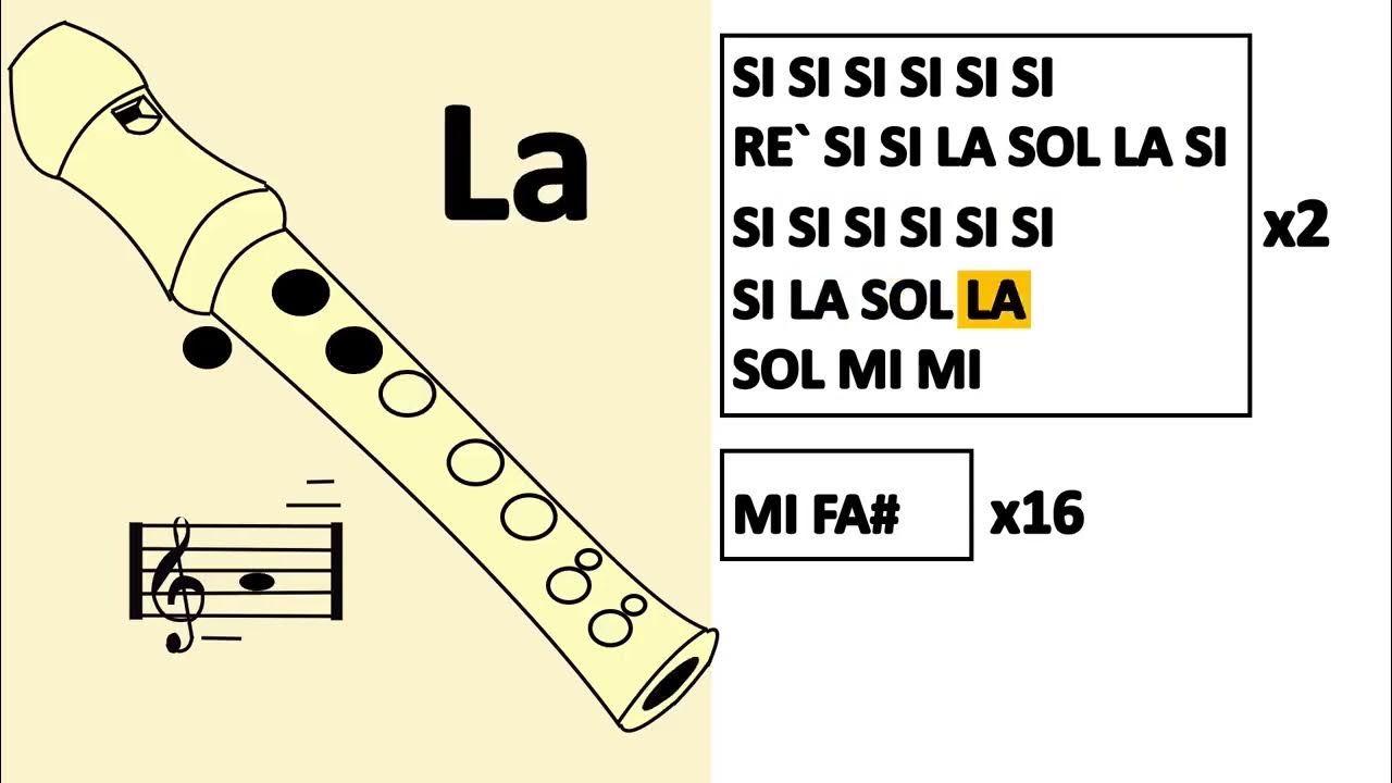 El juego del calamar, en flauta dulce fácil, tutorial con animación, canción fácil - YouTube Music