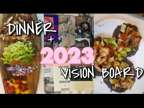 cook dinner & create my 2023 vision board with me (mini vent session ...
