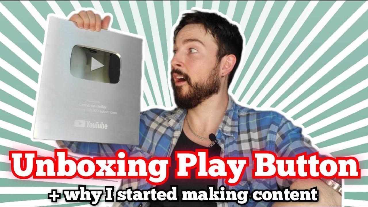 Unboxing YOUTUBE PLAY BUTTON + why I started making content - YouTube