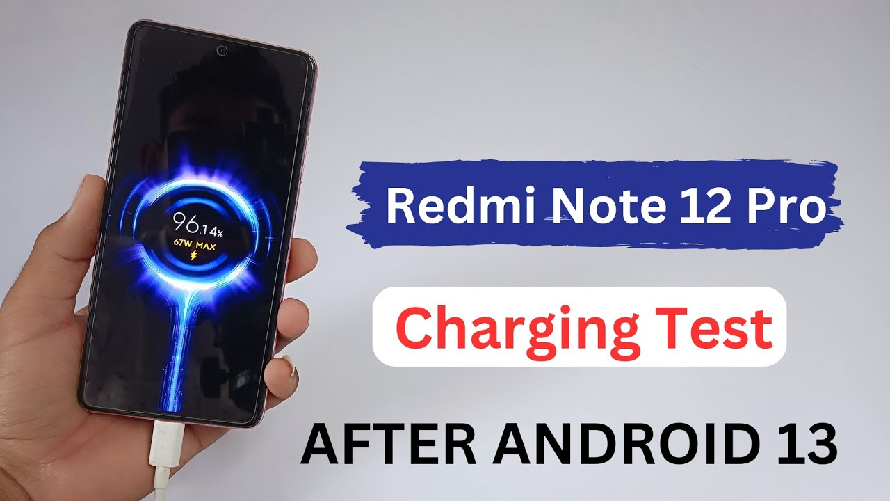 Redmi Note 12 Pro 5G Charging test after android 13 Update | Redmi Note ...