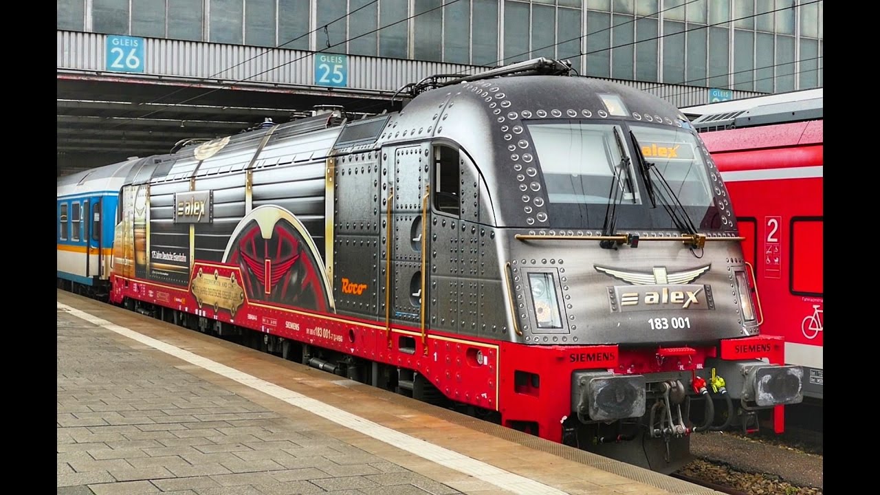 Werbelok BR 183 001 - "175 Jahre Deutsche Eisenbahn" im Hbf München ...