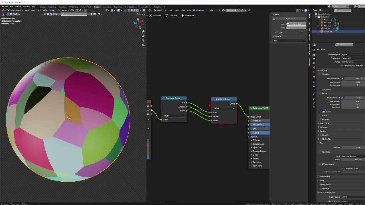 Separate RGB in Blender Shader - YouTube