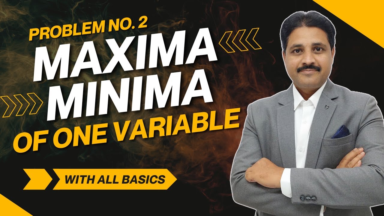 MAXIMA AND MINIMA OF A FUNCTION OF ONE VARIABLE SOLVED PROBLEM 2 @TIKLESACADEMY - YouTube
