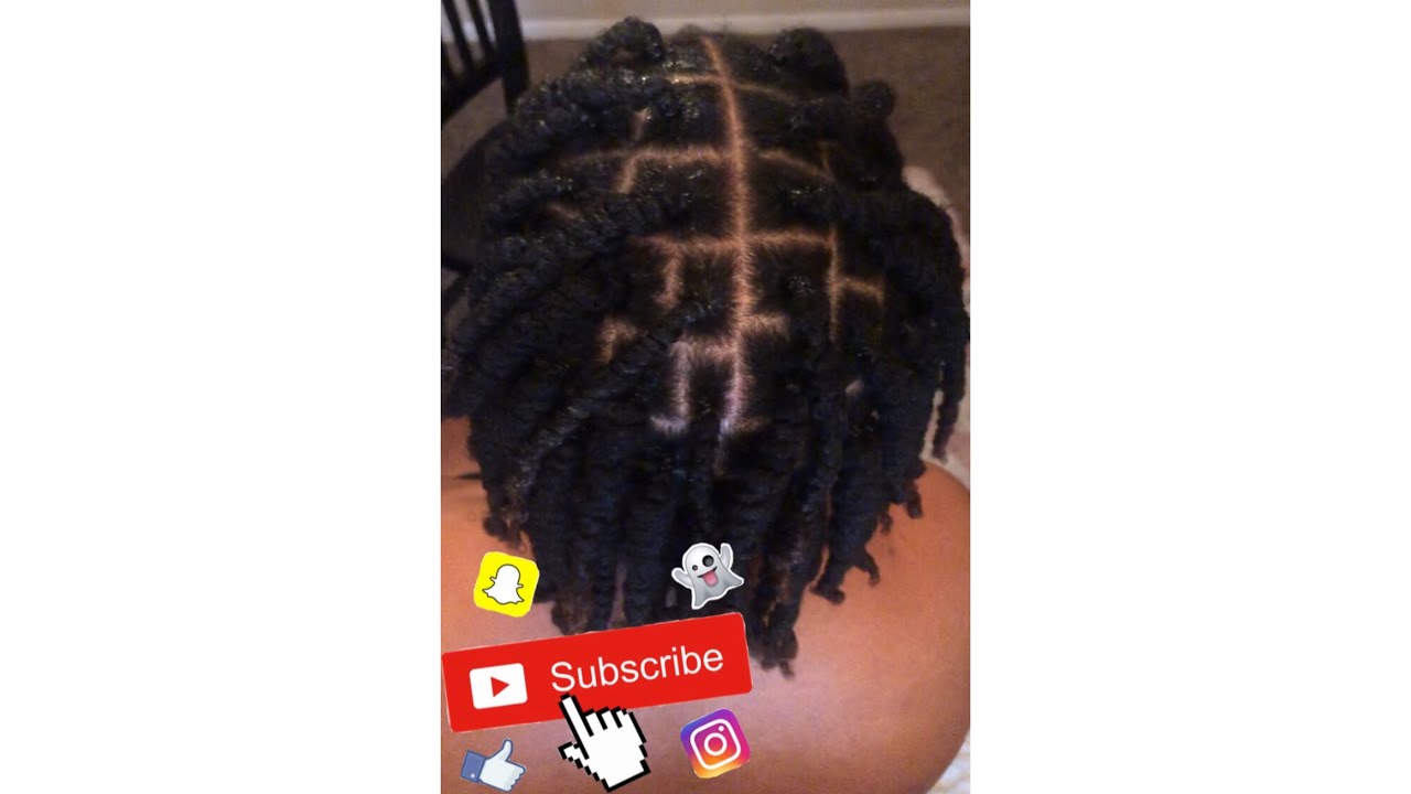 Men’s 2 strand twists tutorial - YouTube