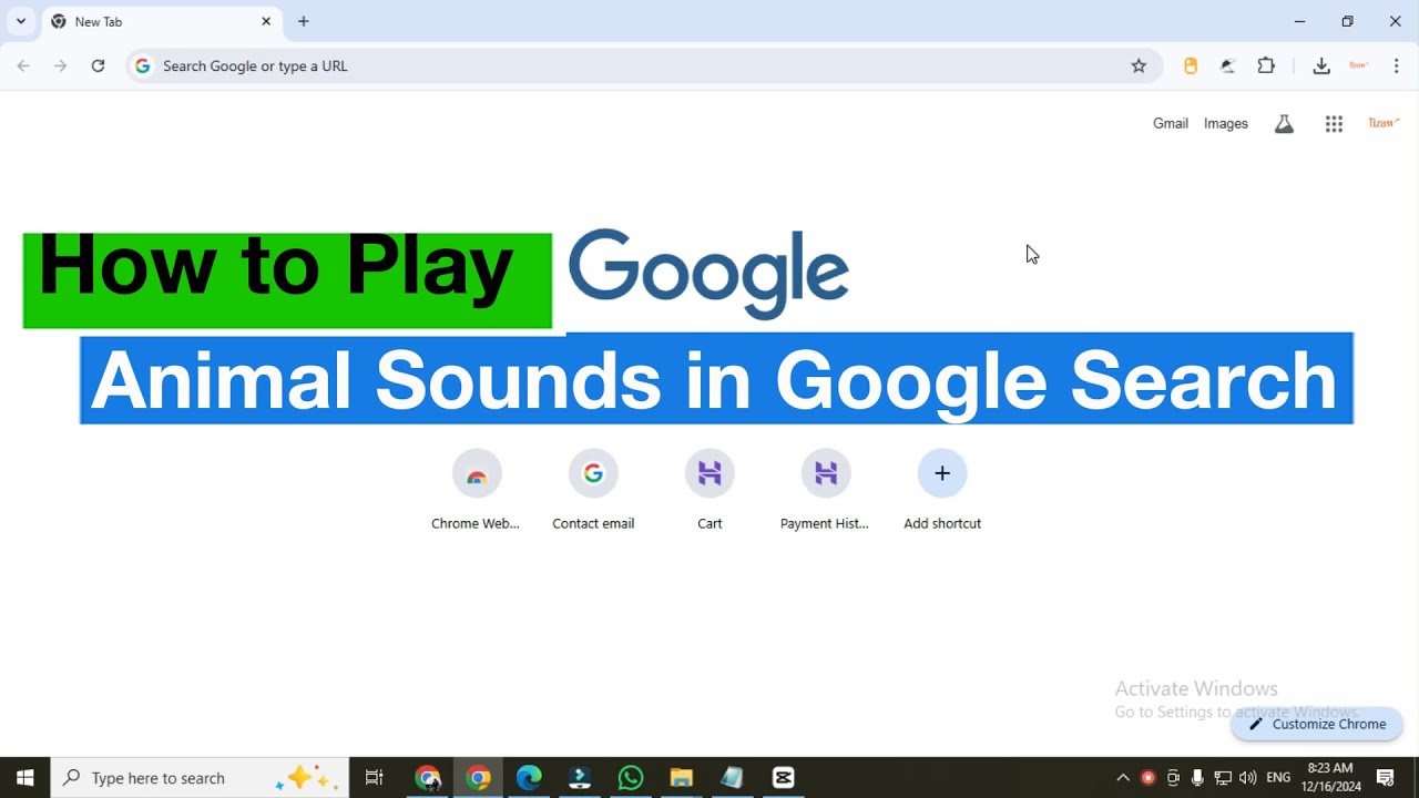 How to Play Animal Sounds in Google Search - YouTube