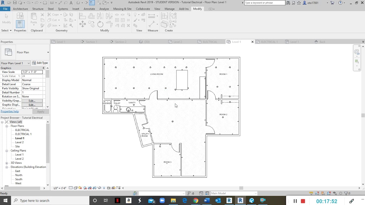ELECTRICAL DRAWINGS: How to put Electrical outlets and lights in Revit ...