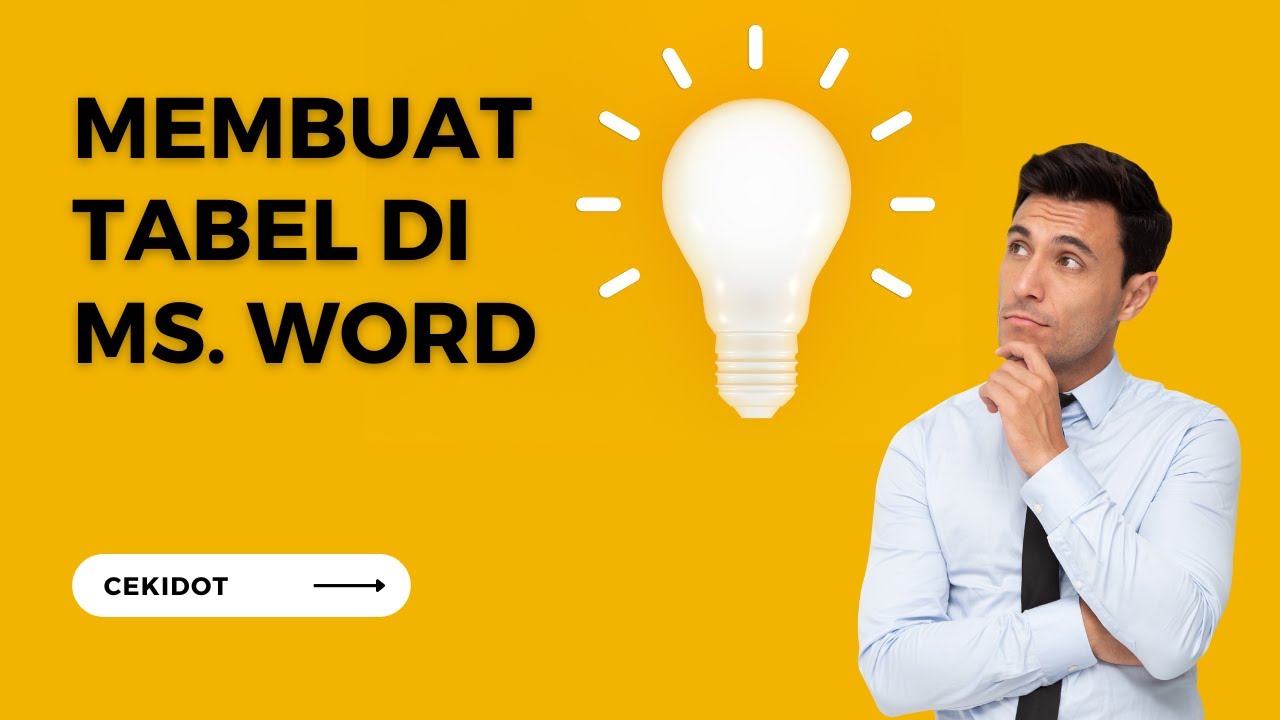 Membuat Tabel (Word Part 3) - YouTube
