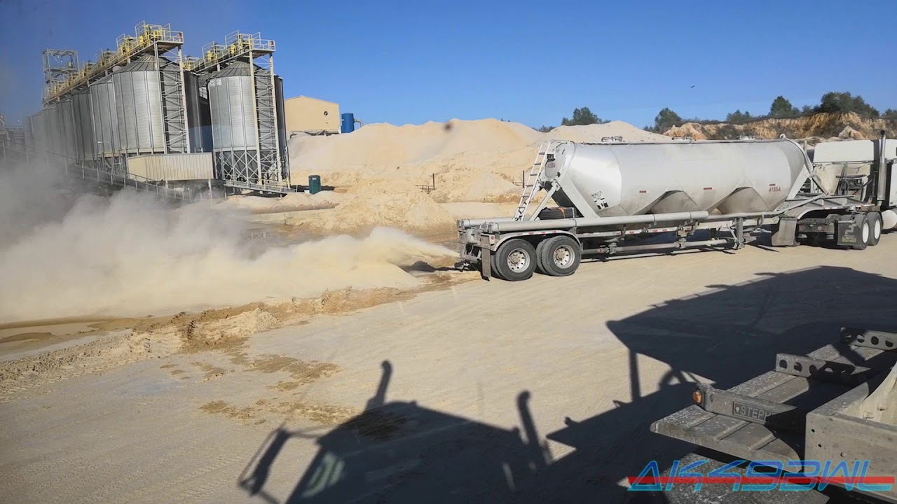 Pneumatic Trailer Open-Ended Sand Blow-Off - YouTube