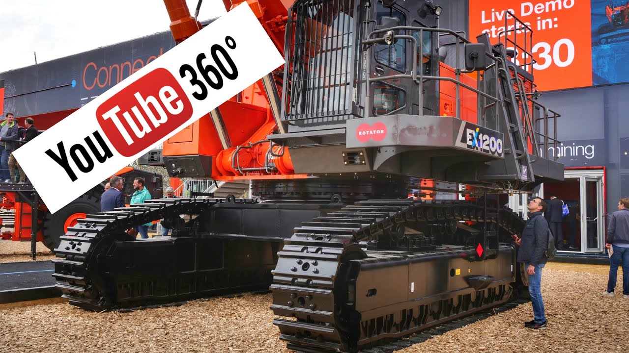 Hitachi Stand Bauma 2019 (360 Video) - YouTube